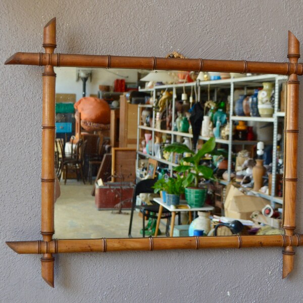 Bamboo Mirror - Etsy