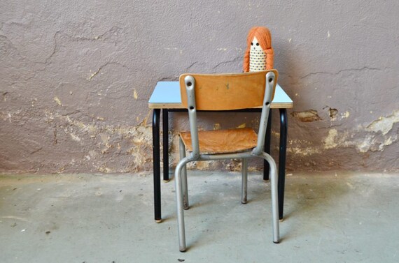 Schoolbank Stoel ② Schoolbank En Stoel — Kinderkamer | Tafels En