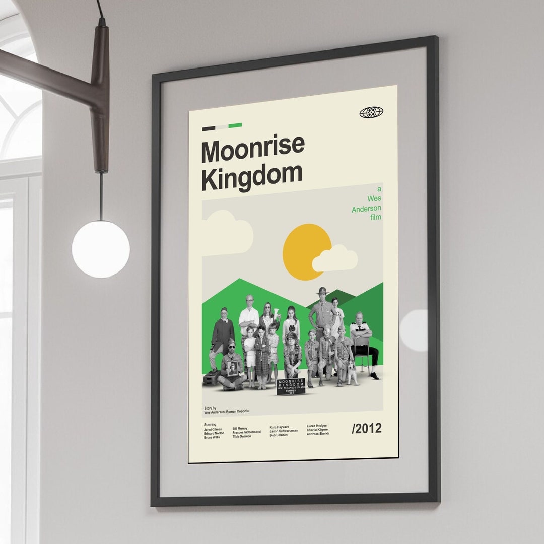 Moonrise Kingdom Movie Poster, Movie Wall Art Digital Print, , Custom ...