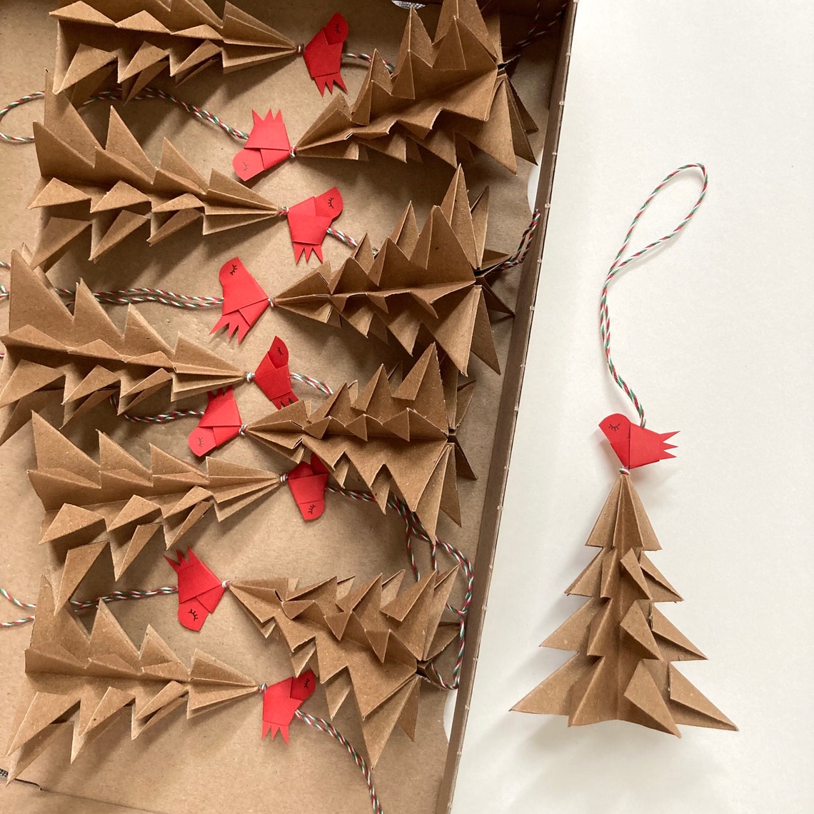 Christmas Tree Made of Paper / Tree Decorations / Christmas - Etsy UK