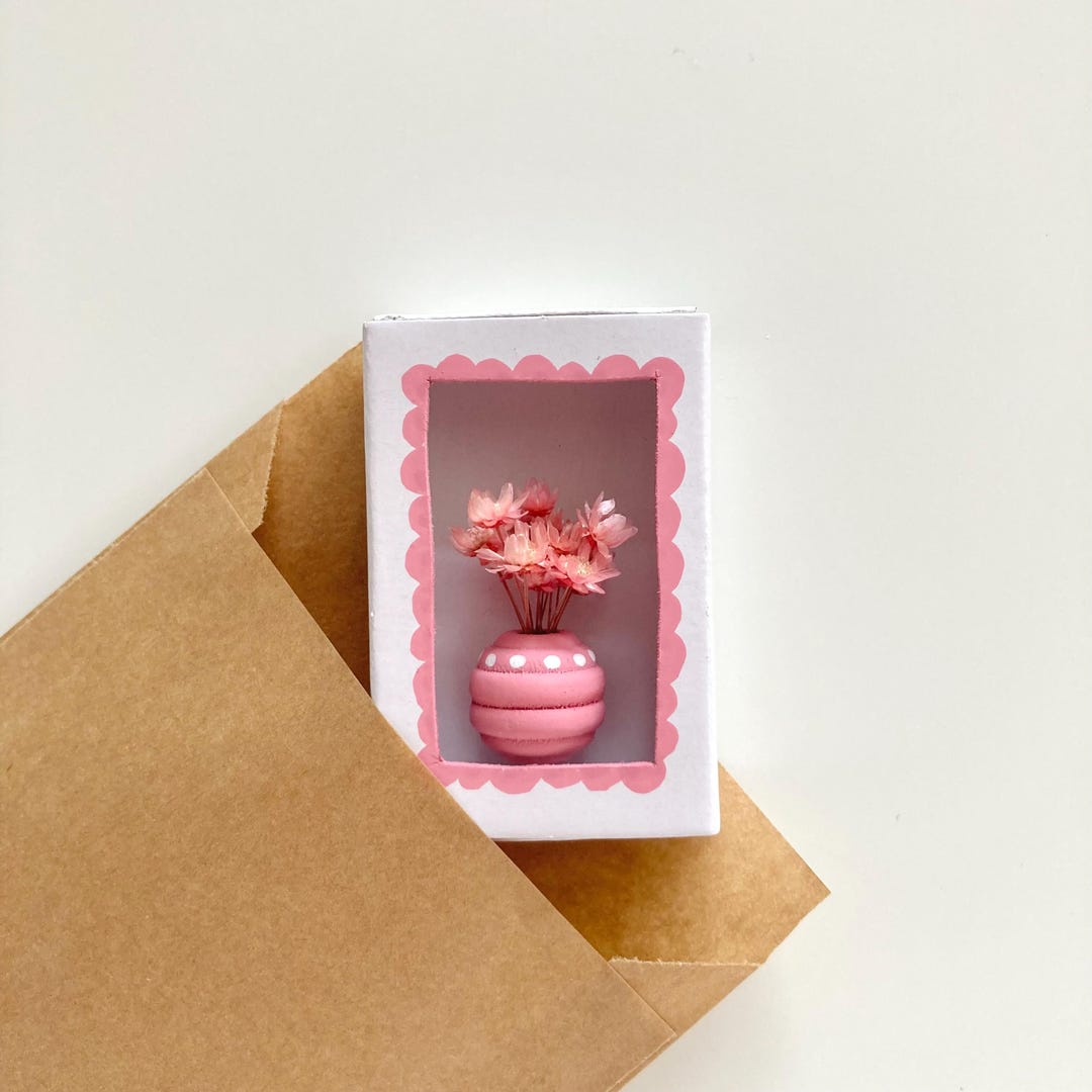 Mother's Day Gift: Matchbox "flowers for You" Approx. 5.5cm X 3.5cm X 1 ...