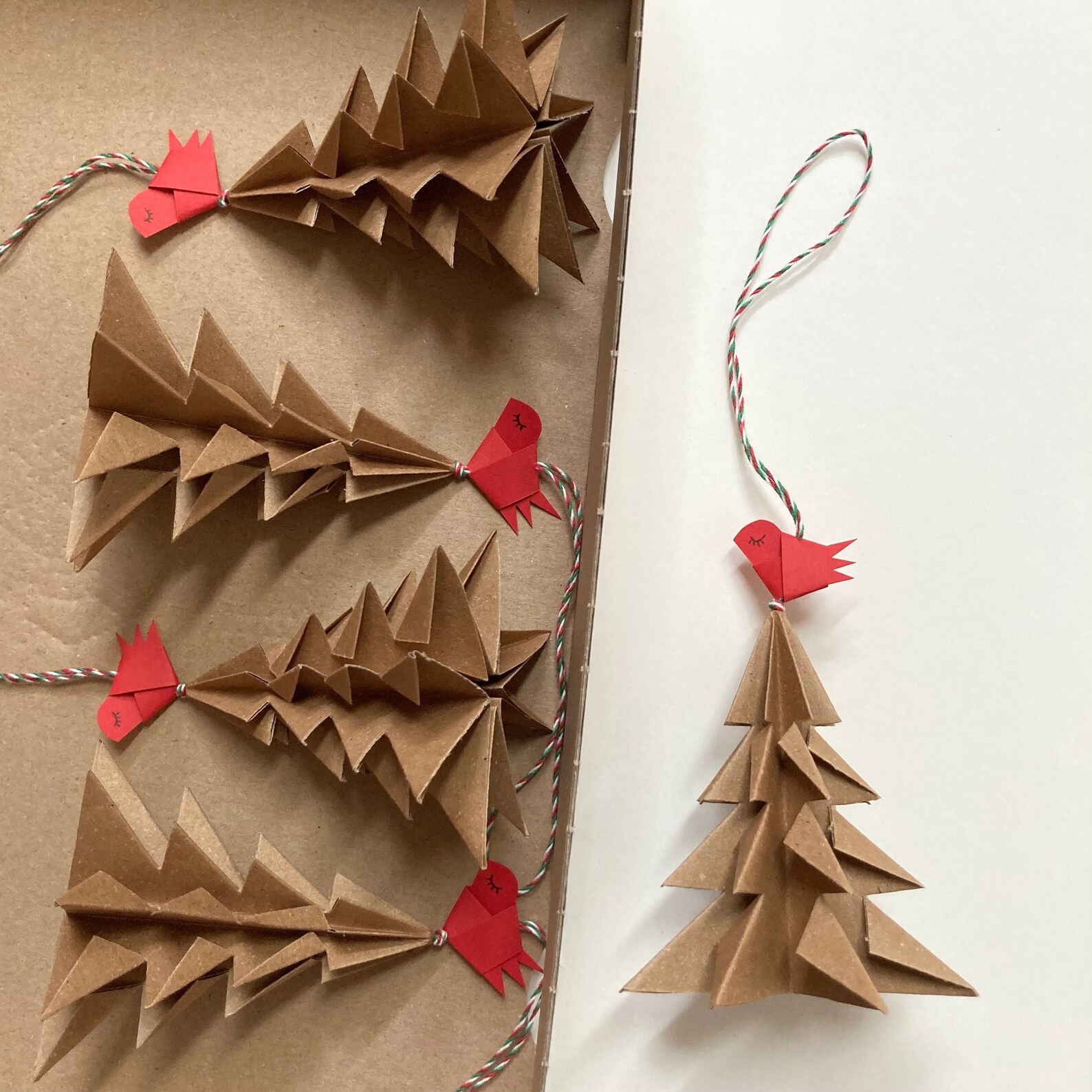 Christmas Tree Made of Paper / Tree Decorations / Christmas - Etsy UK