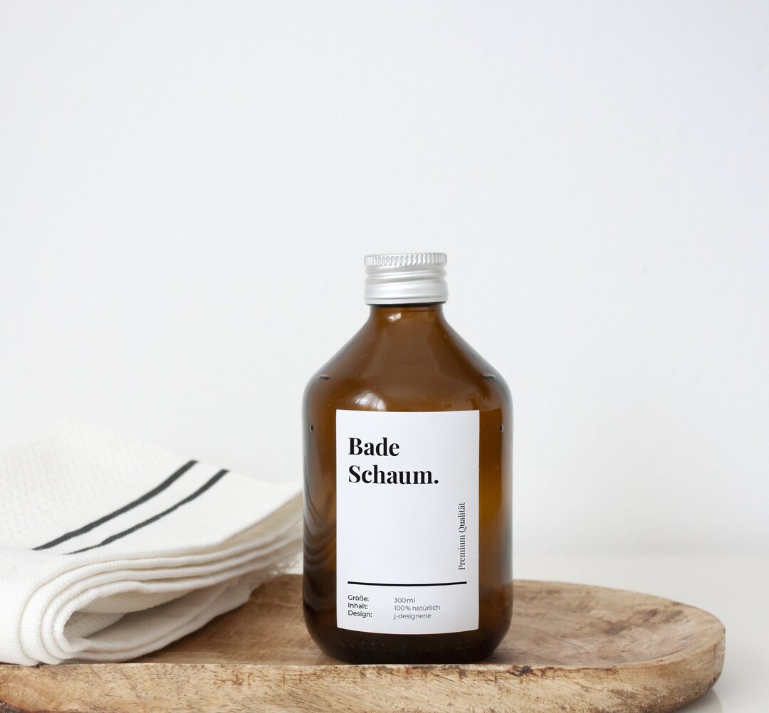 Bath Salt Container Apothecary Bottle Brown Glass Bottle for Bath Foam ...