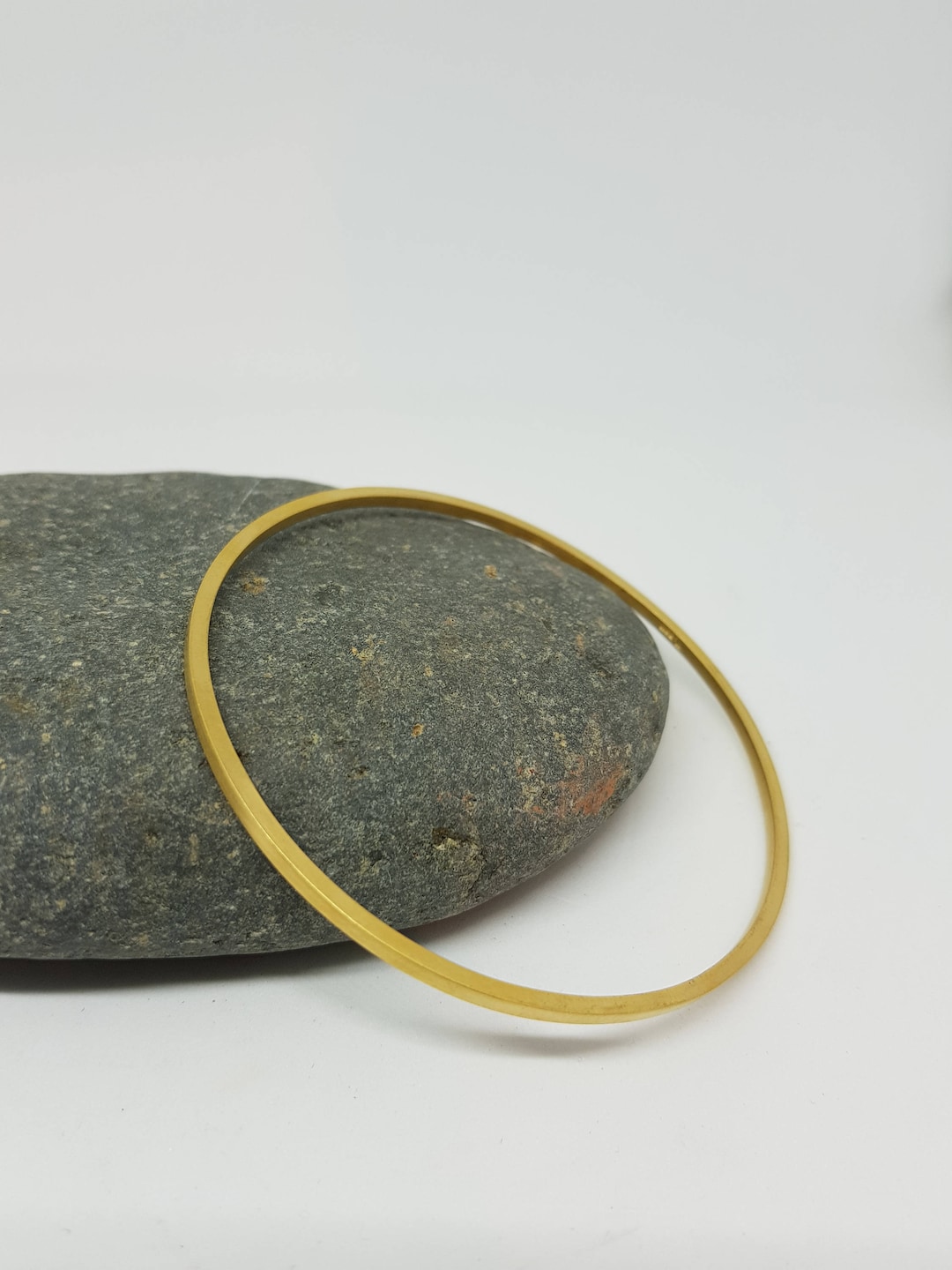 Juana by Fedha - Stylish 24 Carat Gold-plated Silver Bangle, Square ...