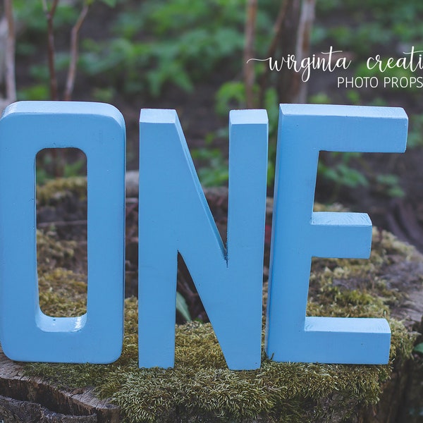 Wooden Letters Blue - Etsy
