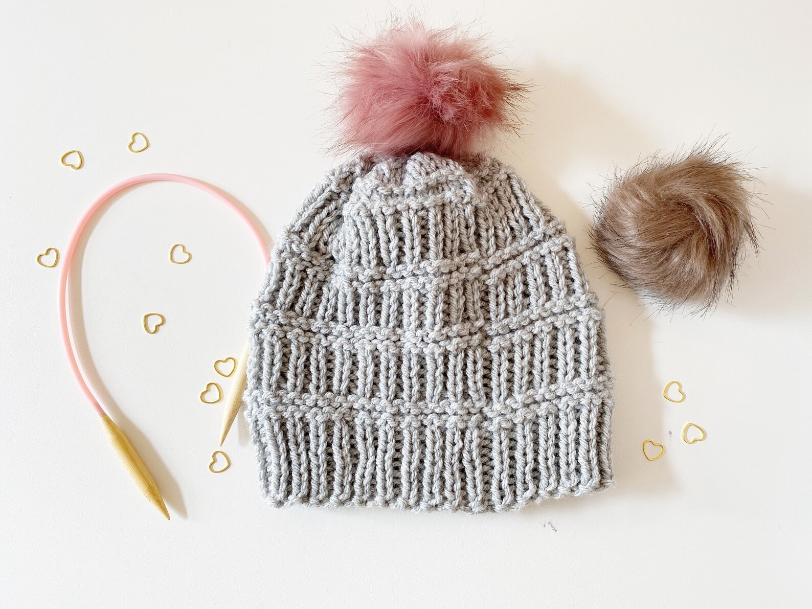 Beginner Hat Knitting Pattern, Easy Hat Knitting Pattern Broken Rib ...