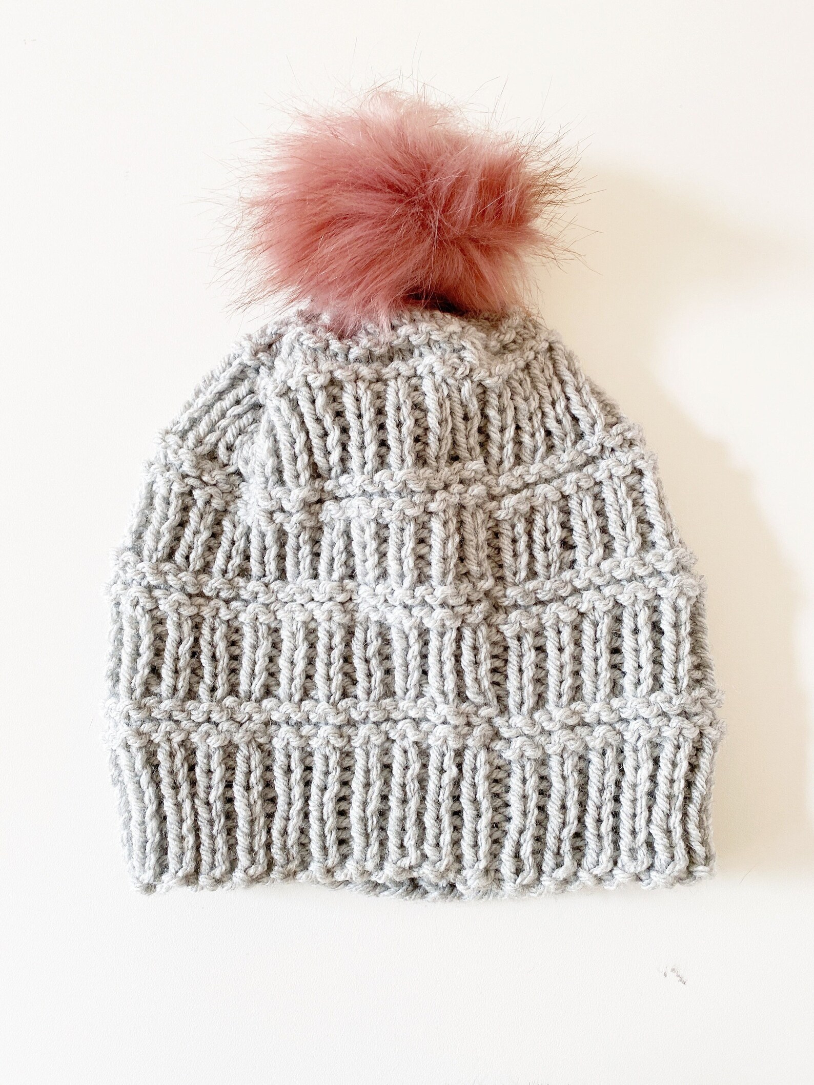 Beginner Hat Knitting Pattern, Easy Hat Knitting Pattern Broken Rib ...