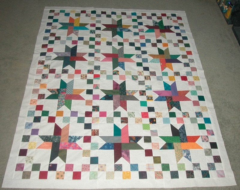 Ribbon Star Scrappy Quilt Pattern - Etsy