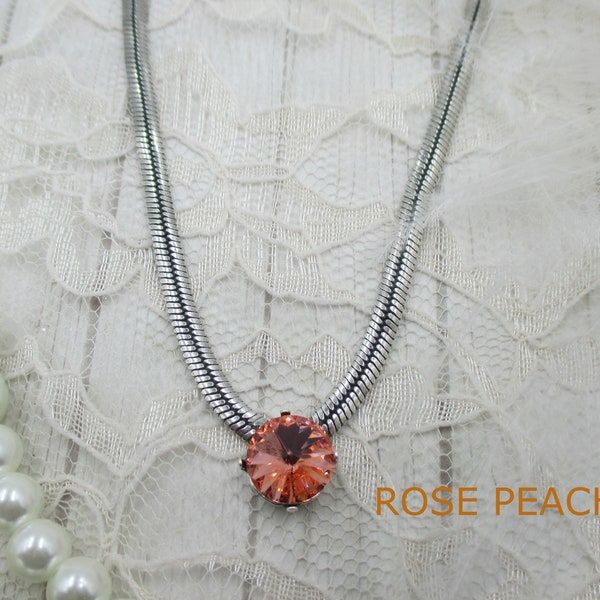 Single Stone Necklace - Etsy