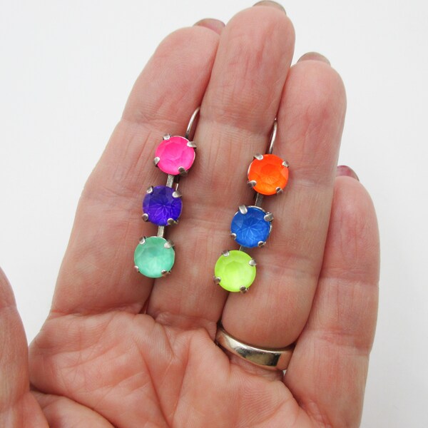 Neon Earrings - Etsy