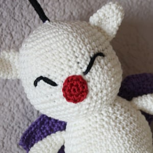 Moogle Crochet Pattern. This Cute Moogle From FF14 is Not Hard to Make ...