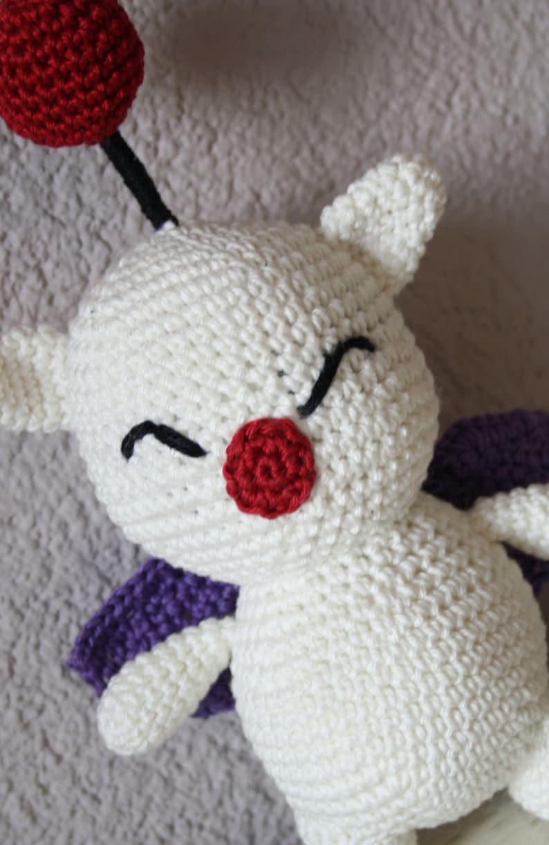 Moogle Crochet Pattern. This Cute Moogle From FF14 is Not Hard - Etsy ...