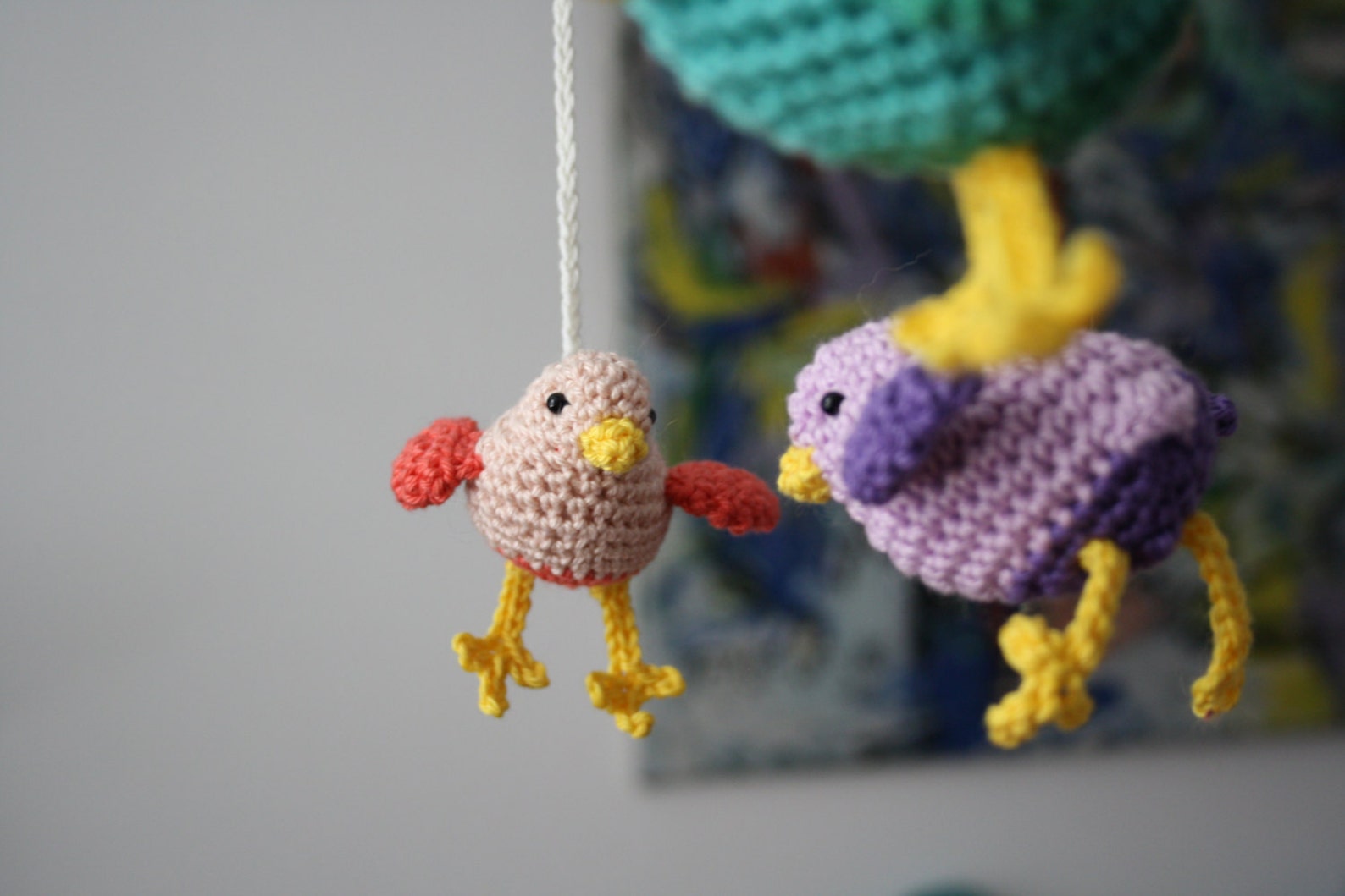 Crochet Pattern for Baby Bird Mobile With Musicbox - Etsy