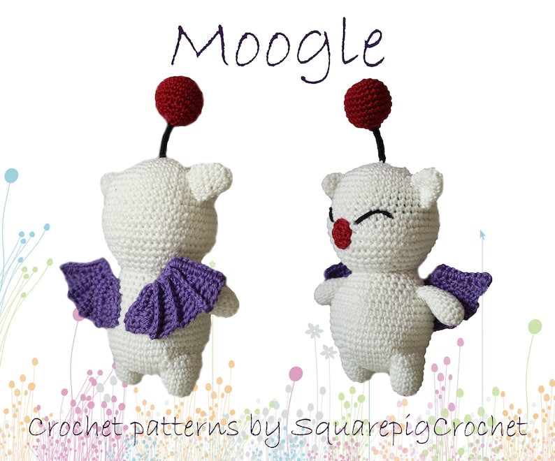 Moogle Crochet Pattern. This Cute Moogle From FF14 is Not Hard - Etsy