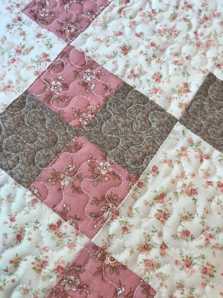 Full Size Quilt Queen Size Quilt Pink and Green Star Quilt - Etsy