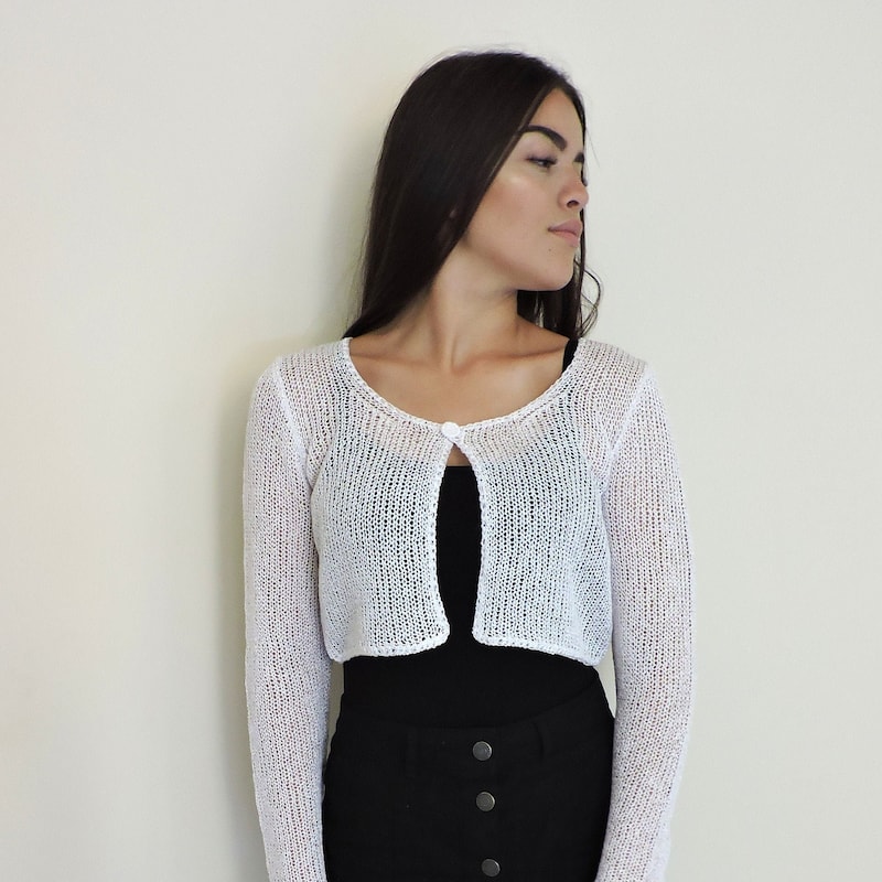Cropped Camel Cardigan - Etsy