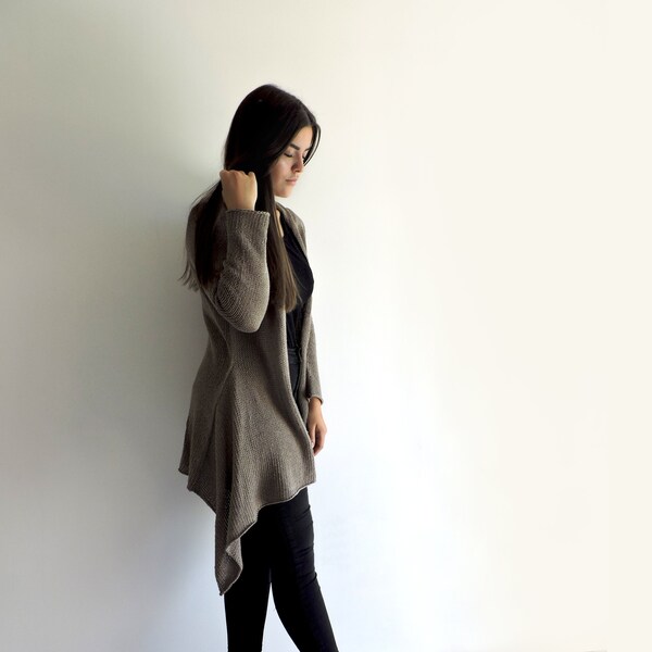 Asymmetric Cardigan - Etsy