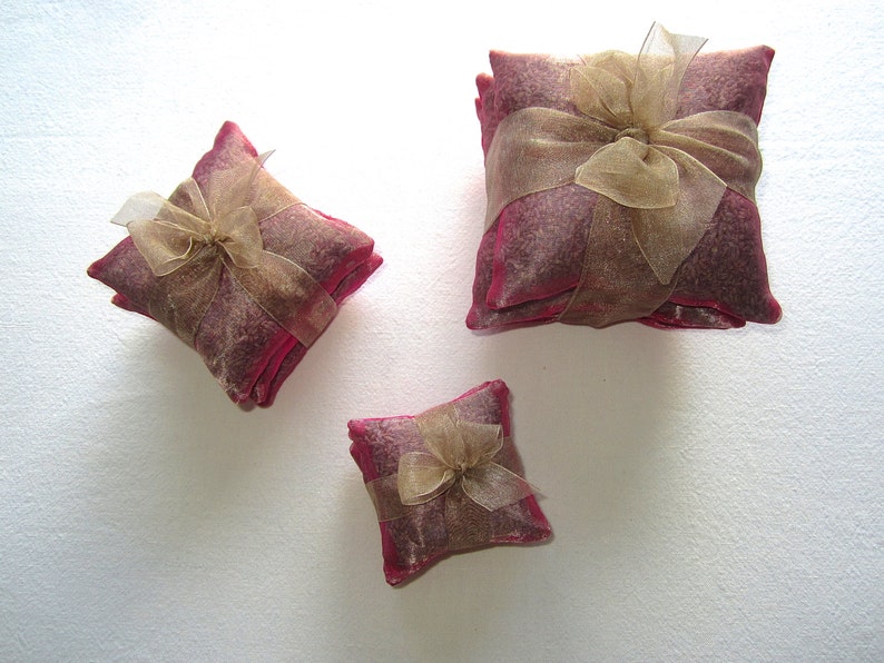 Lavender Sachet Gift Set in Silk Size Small | Etsy