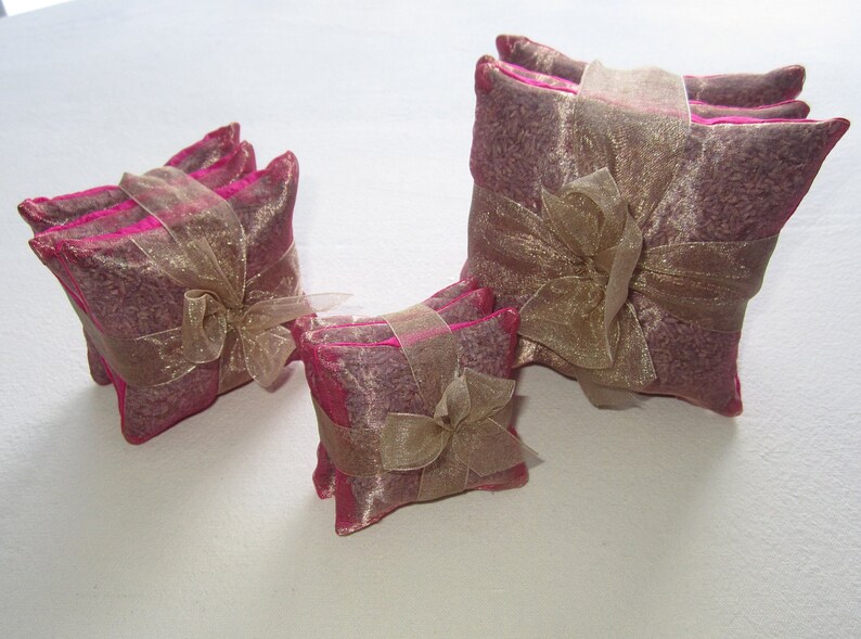 Lavender Sachet Gift Set in Silk Size Small | Etsy