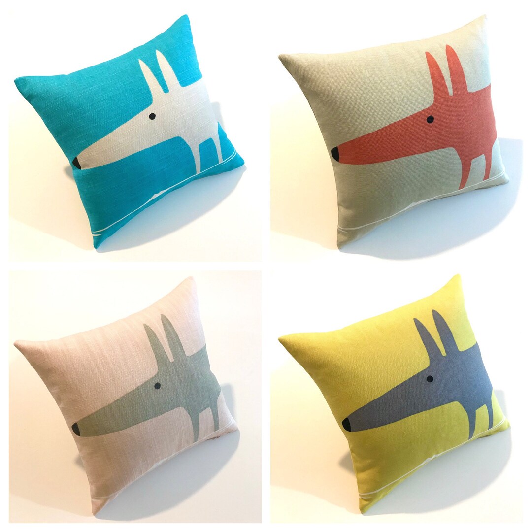 Scion Mr Fox Fabric Cushions SMALL 30cm/12 Square Double Sided Cover ...