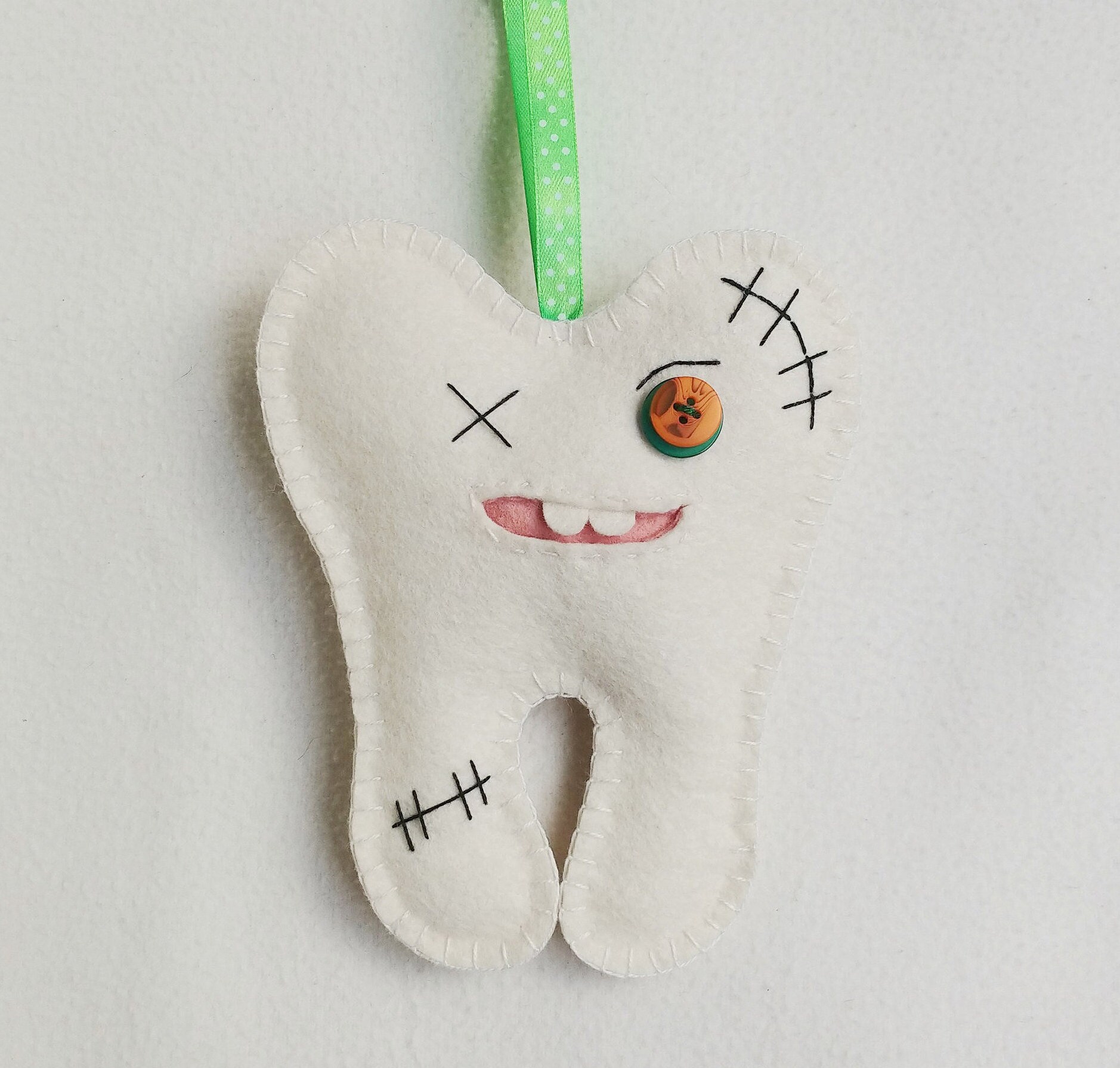 Tooth Fairy Pillow for Boys, Tooth Monster With Pocket, Felt, Kids ...