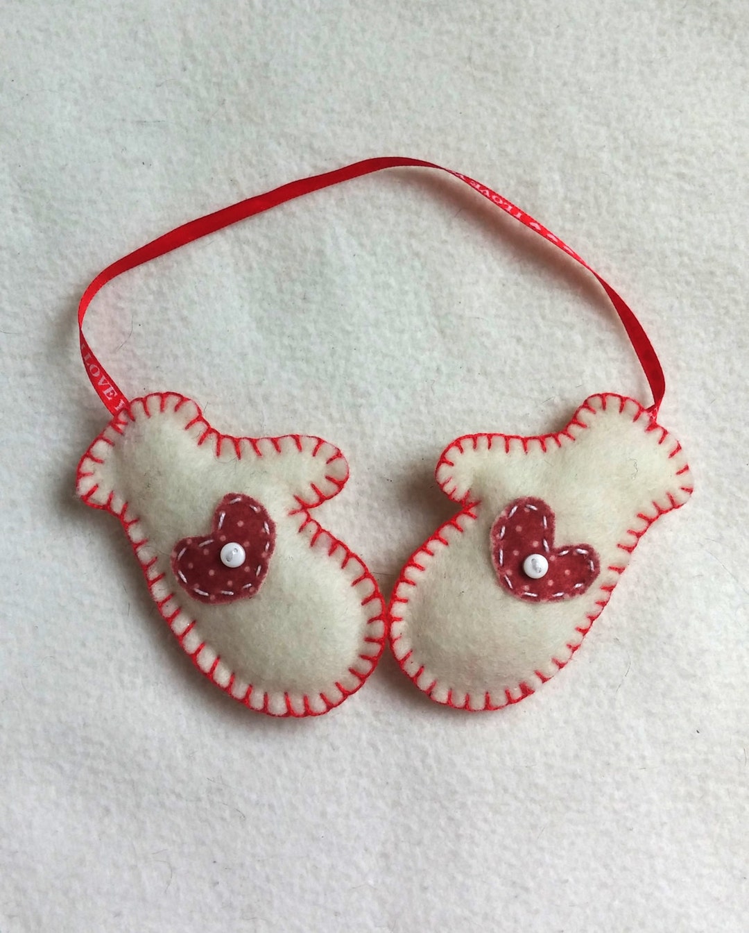 Mittens Felt Ornament, Christmas Tree Decoration, Christmas Tree ...
