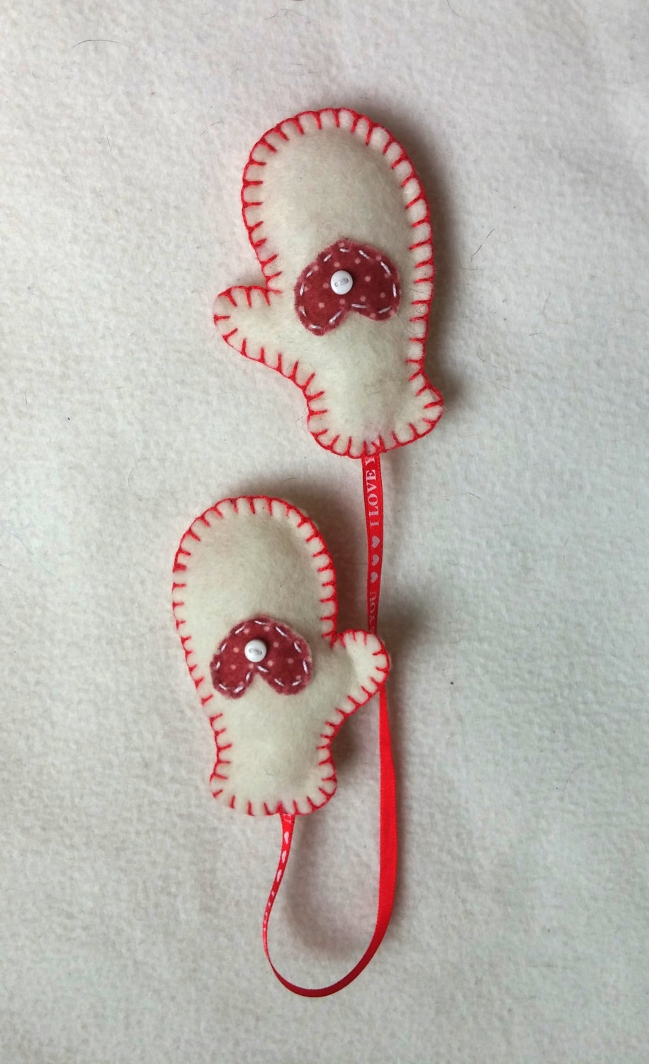 Mittens Felt Ornament, Christmas Tree Decoration, Christmas Tree ...