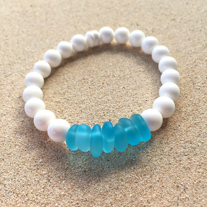 Shell Bead Bracelet - Etsy