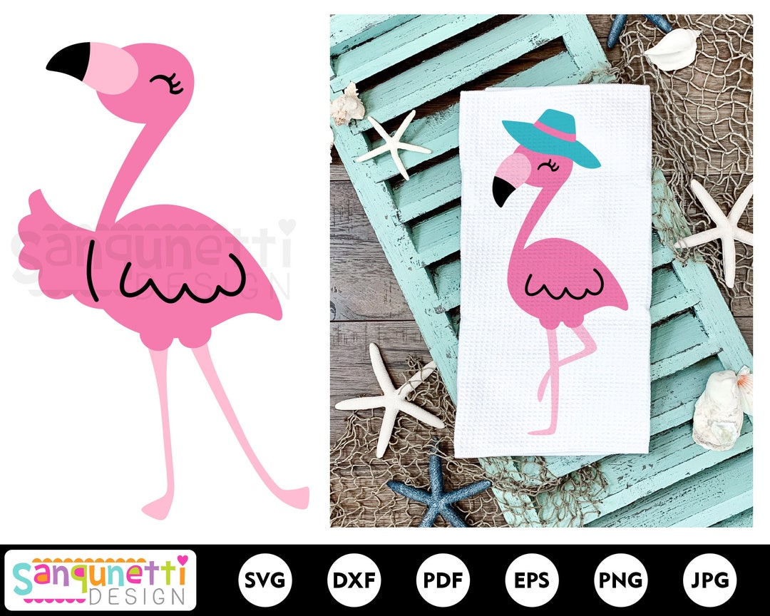 Summer Flamingos SVG, Tropical Cutting File, Png Jpg Dxf Svg, Cricut ...
