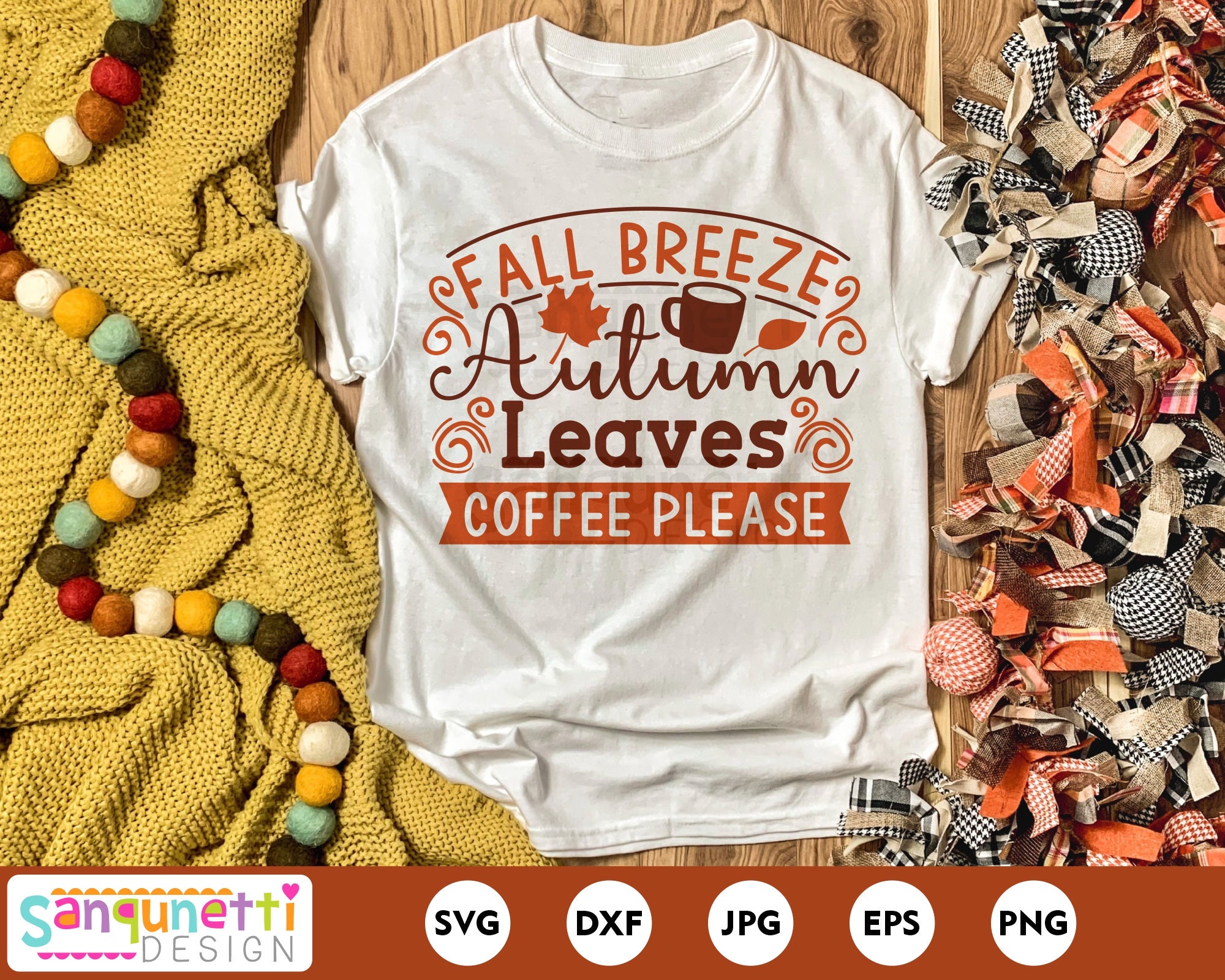 Fall Breeze Autumn Leaves Coffee Please Fall Breeze SVG Fall - Etsy
