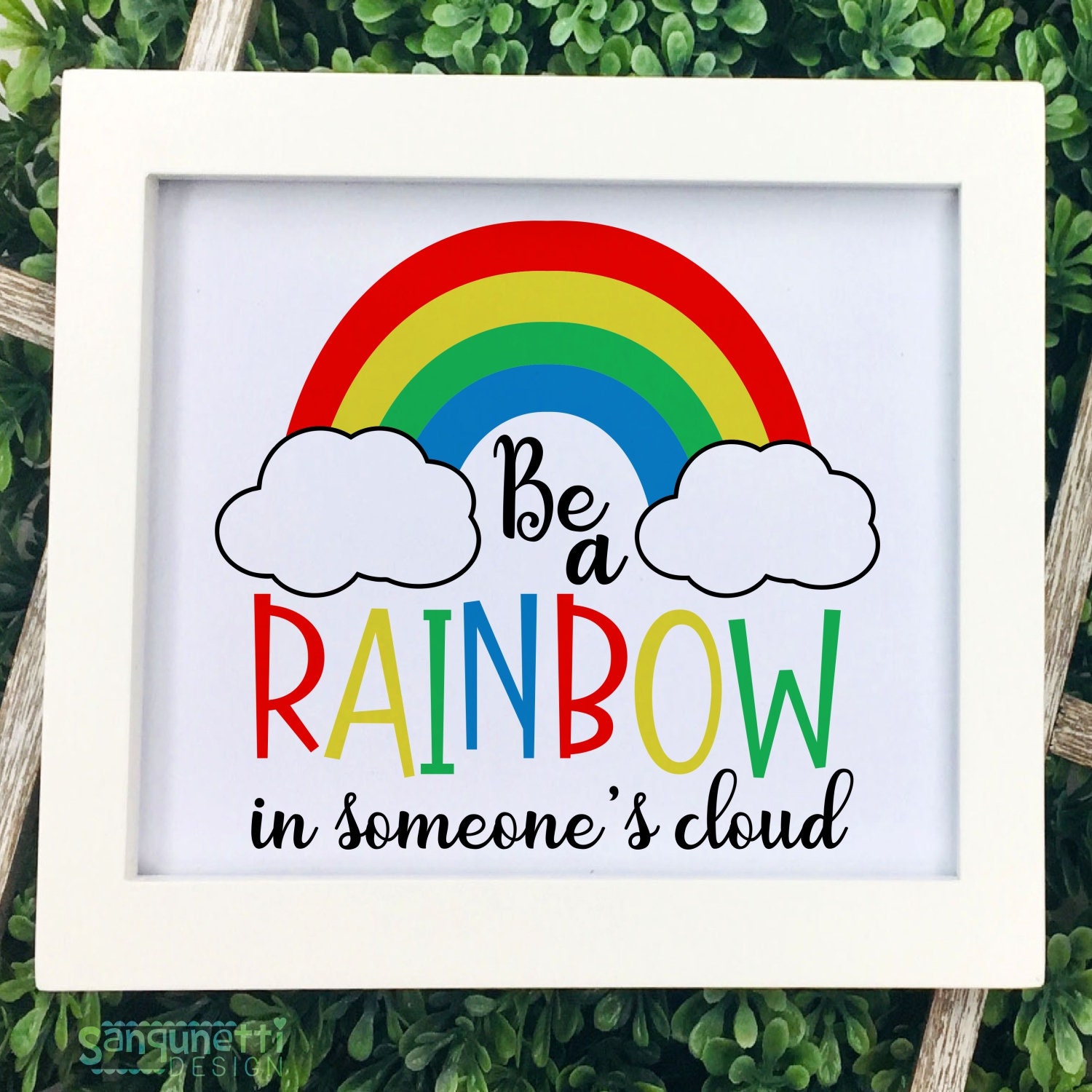 Be a Rainbow in Someones Cloud Svg Inspirational Svg | Etsy
