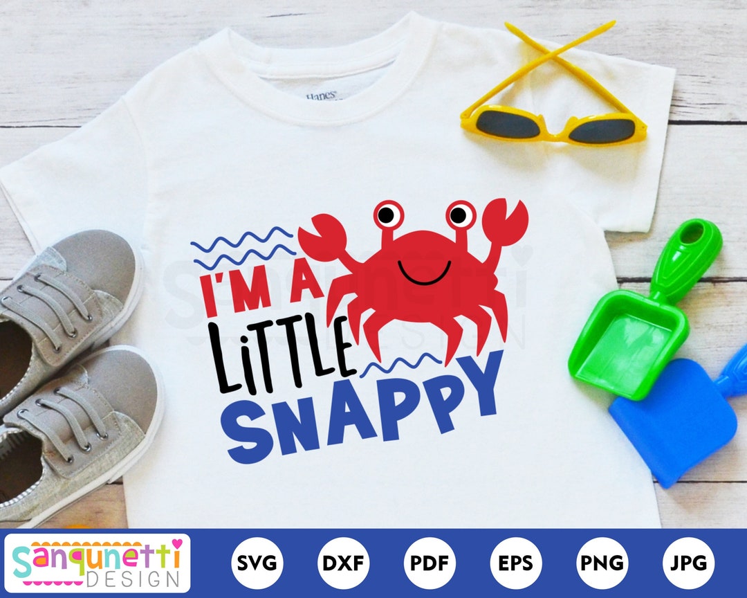 I'm a Little Snappy Crab Svg Summer and Beach Cutting - Etsy