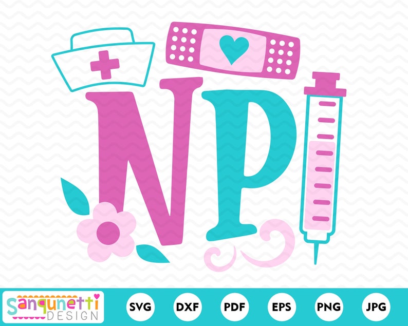 NP Nurse Practitioner SVG Nursing Cutting Files Medical Svg - Etsy