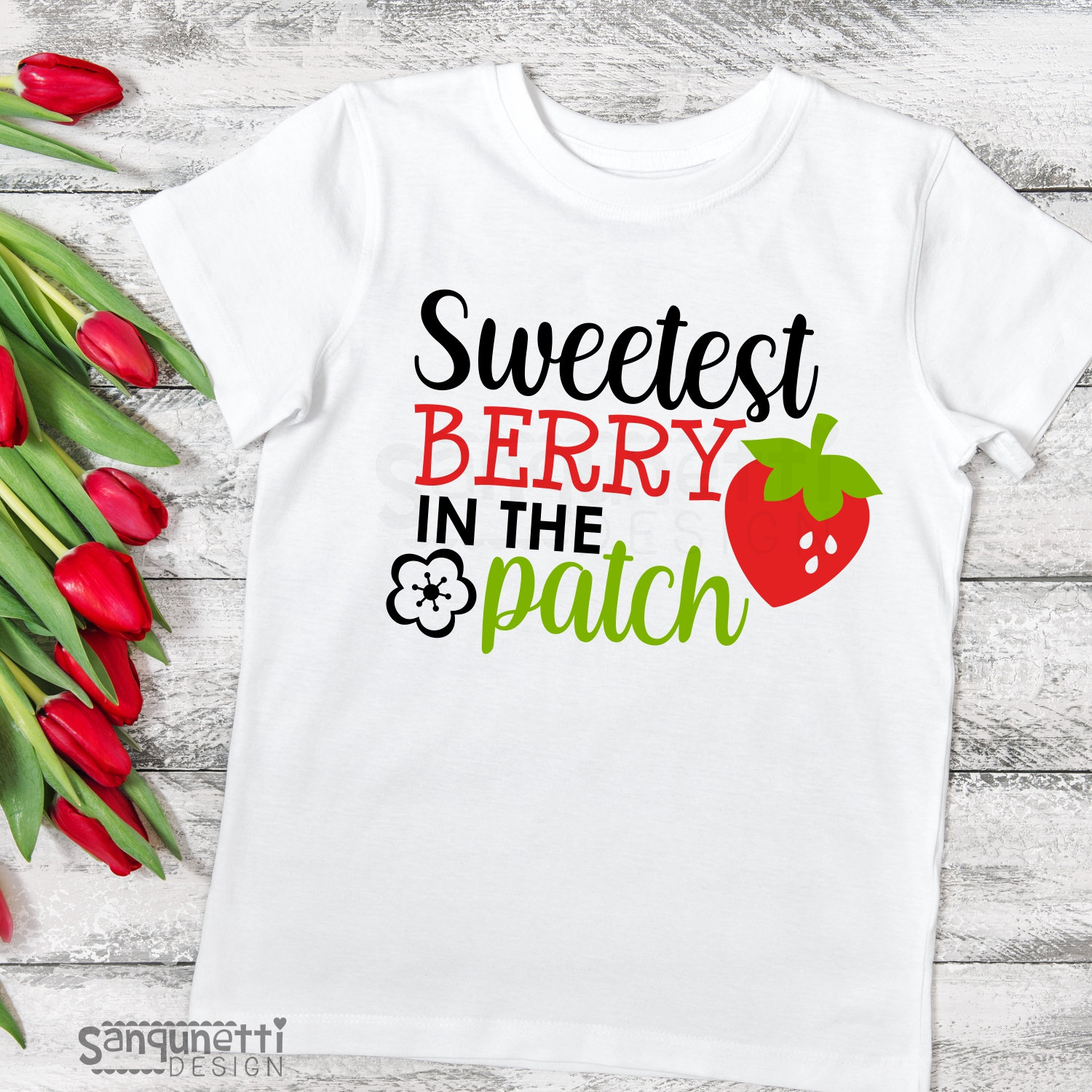 Sweetest Berry in the Patch SVG: Strawberry Cut File (digital Download ...
