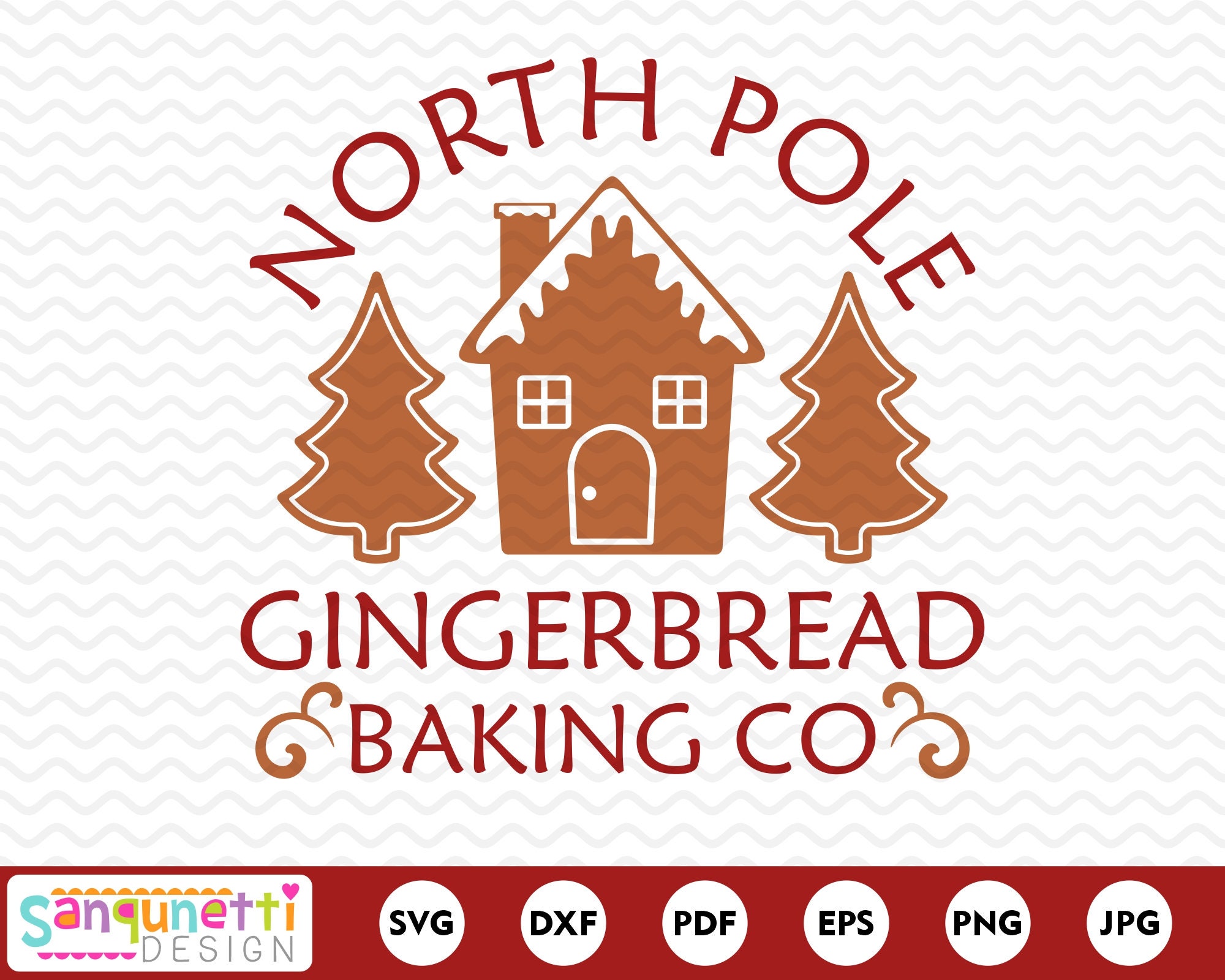 North Pole Gingerbread Baking Co Christmas Svg Png Dxf Etsy