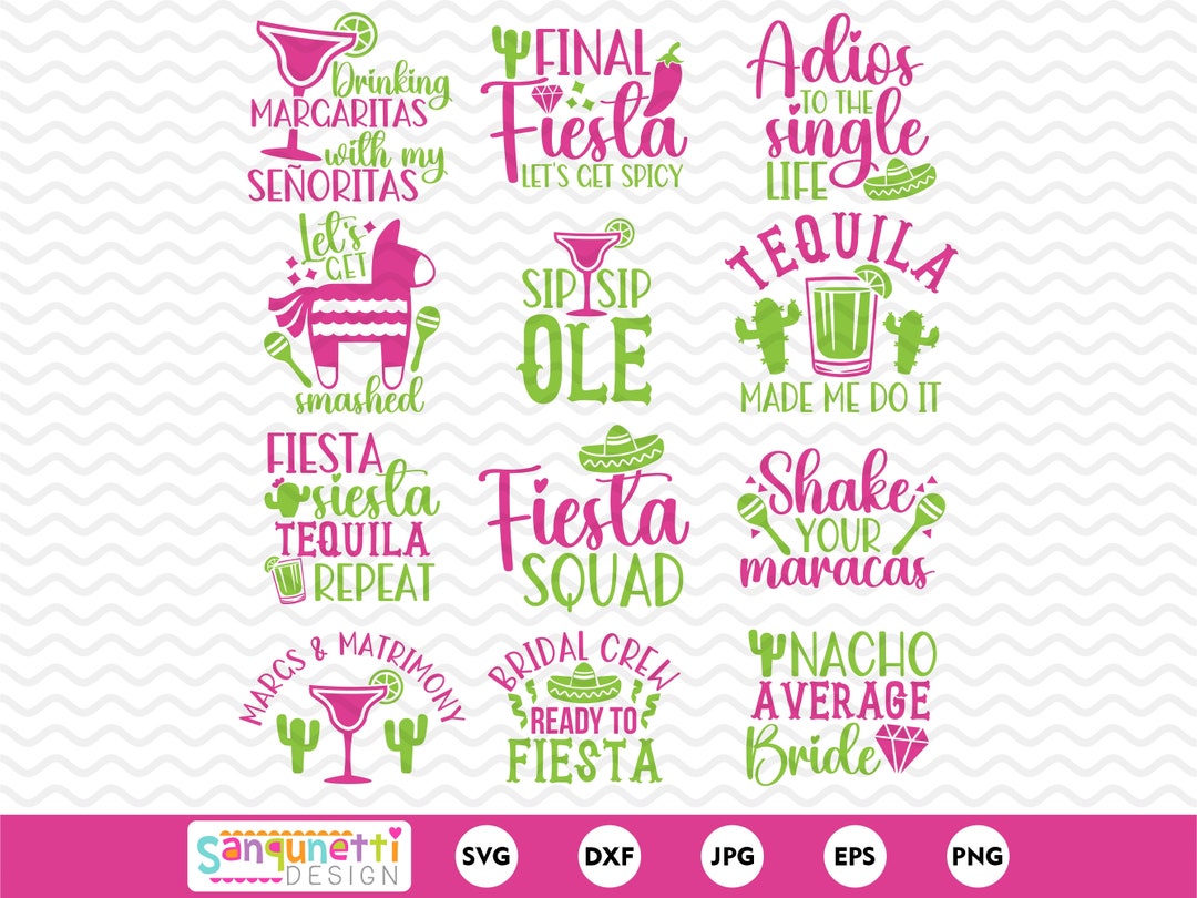 Final Fiesta Bachelorette SVG | Bachelorette Party Bundle - Etsy