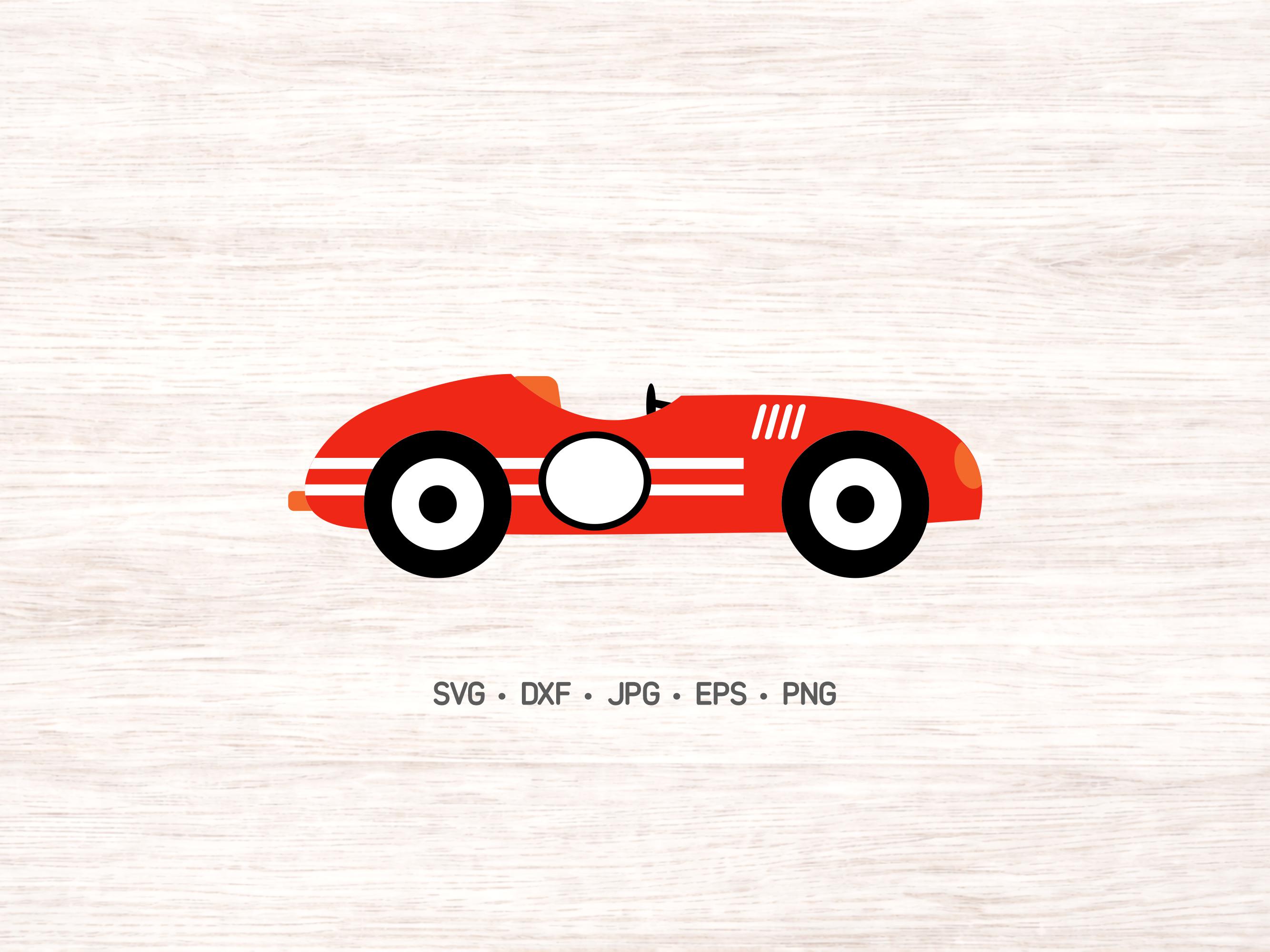 Race Car Svg, Racing Cutting File, Transportation Digital Art ...