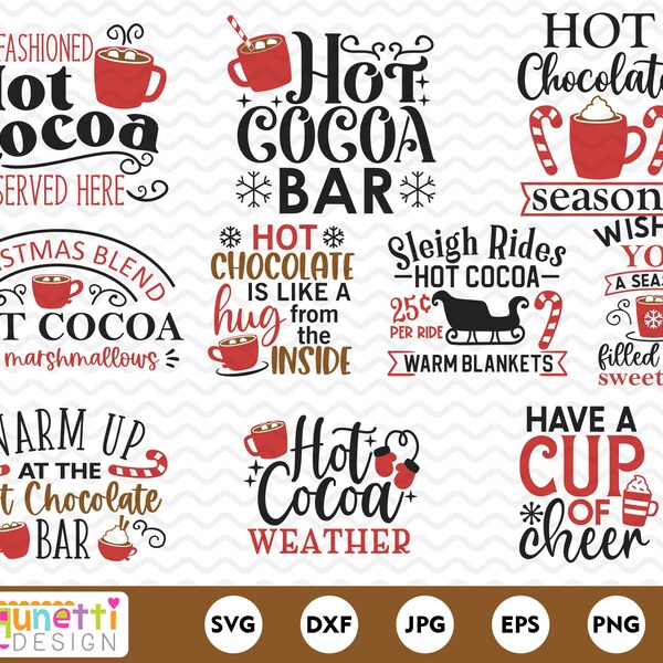 Hot Cocoa Clipart - Etsy