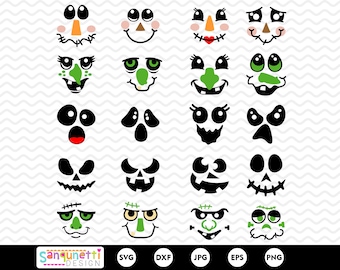 Jack O Lantern SVG Bundle Cut File Cricut Silhouette Fall Halloween ...