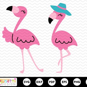 Summer Flamingos SVG, Tropical Cutting File, Png Jpg Dxf Svg, Cricut ...