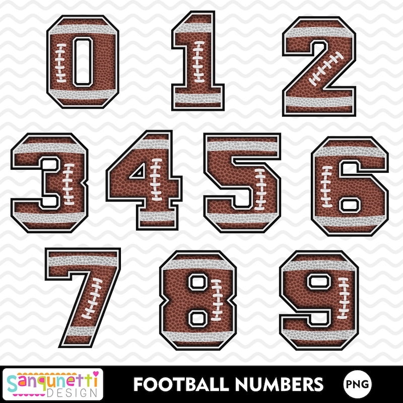 Football With Number Dtf - Etsy