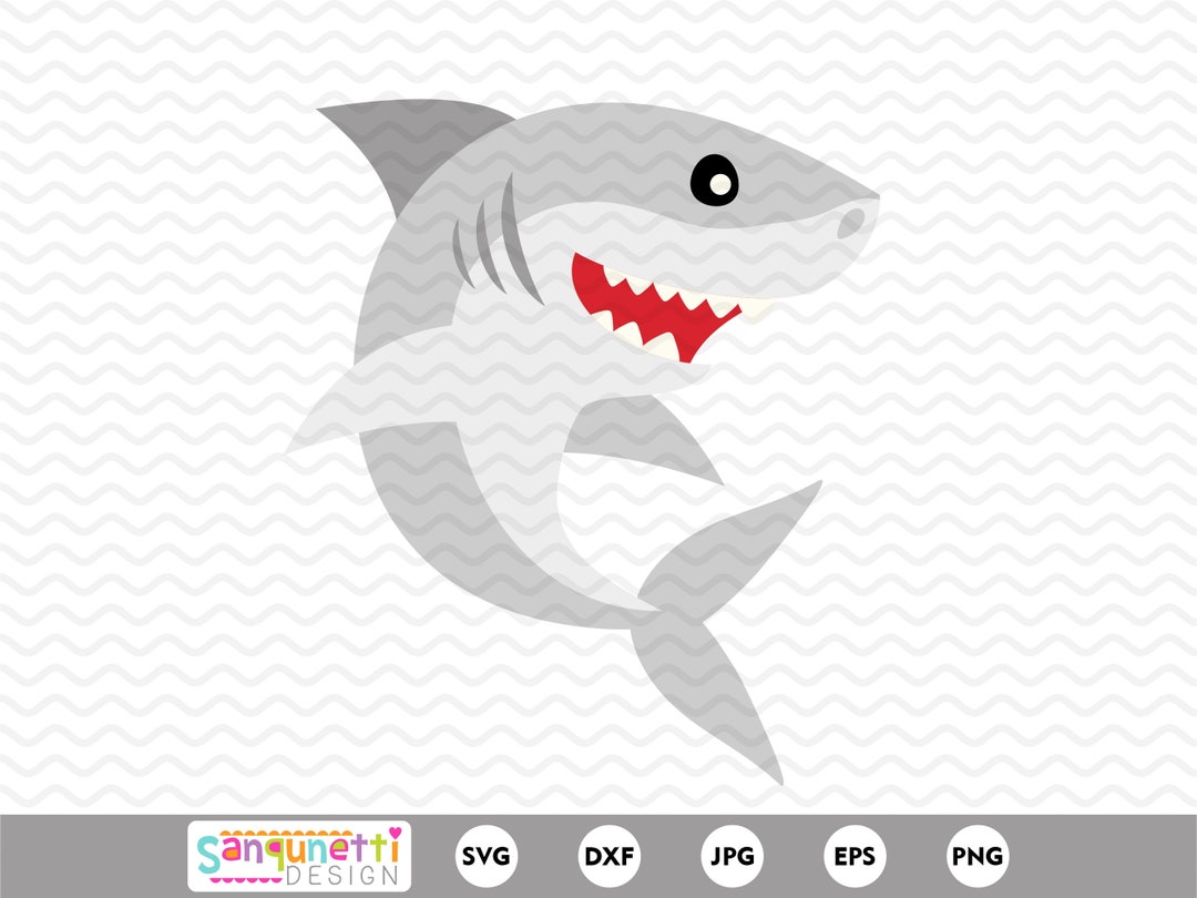 Shark SVG, Boys Ocean Cut File, Digital Art, Sihouette or Cricut - Etsy