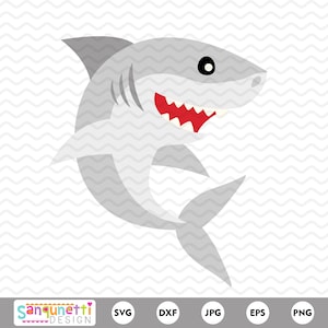 Shark SVG, Boys Ocean Cut File, Digital Art, Sihouette or Cricut - Etsy