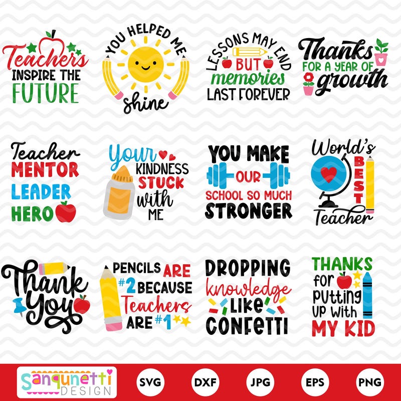 Teacher Appreciation Svg - Etsy