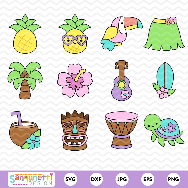 Luau Clipart - Etsy