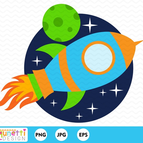 Rocket Clipart - Etsy