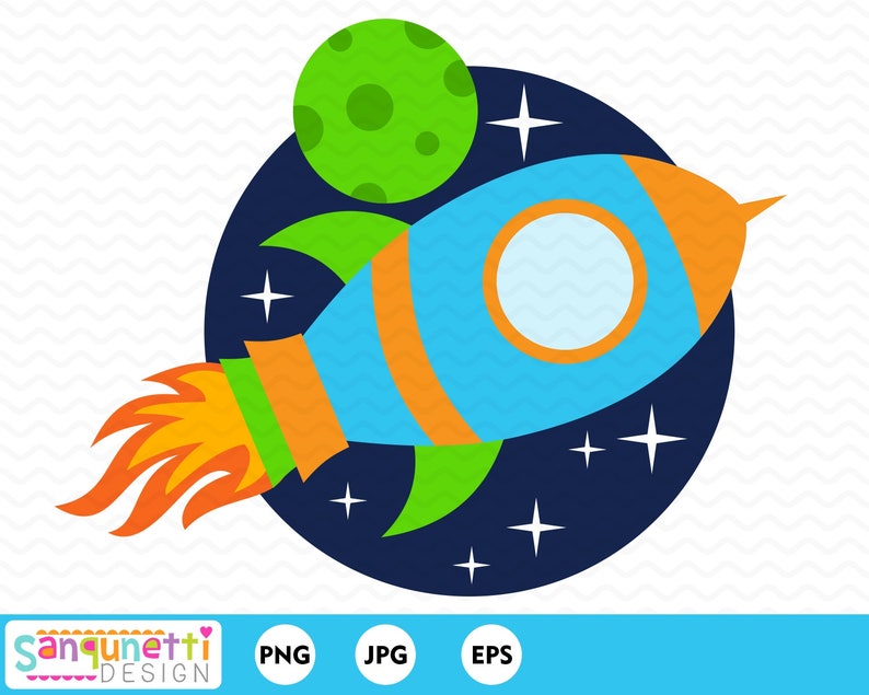 Rocket Clipart Outer Space Clipart Digital Art for Boys - Etsy Singapore