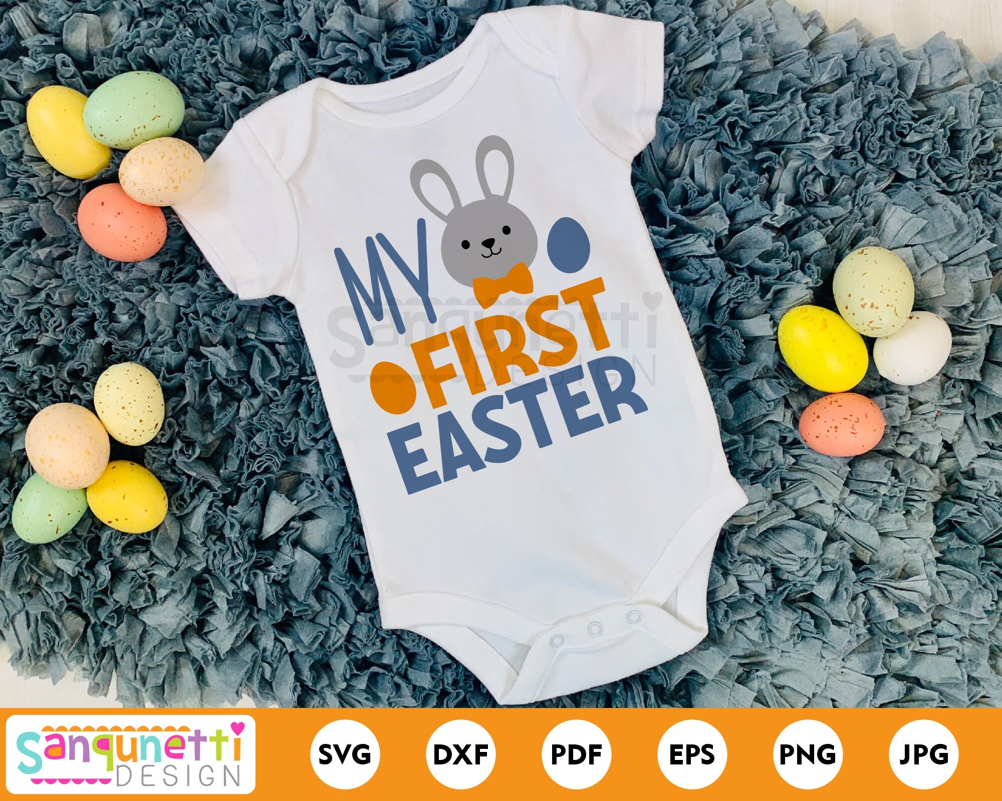 My First Easter SVG Boys SVG bunny rabbit cut file baby | Etsy