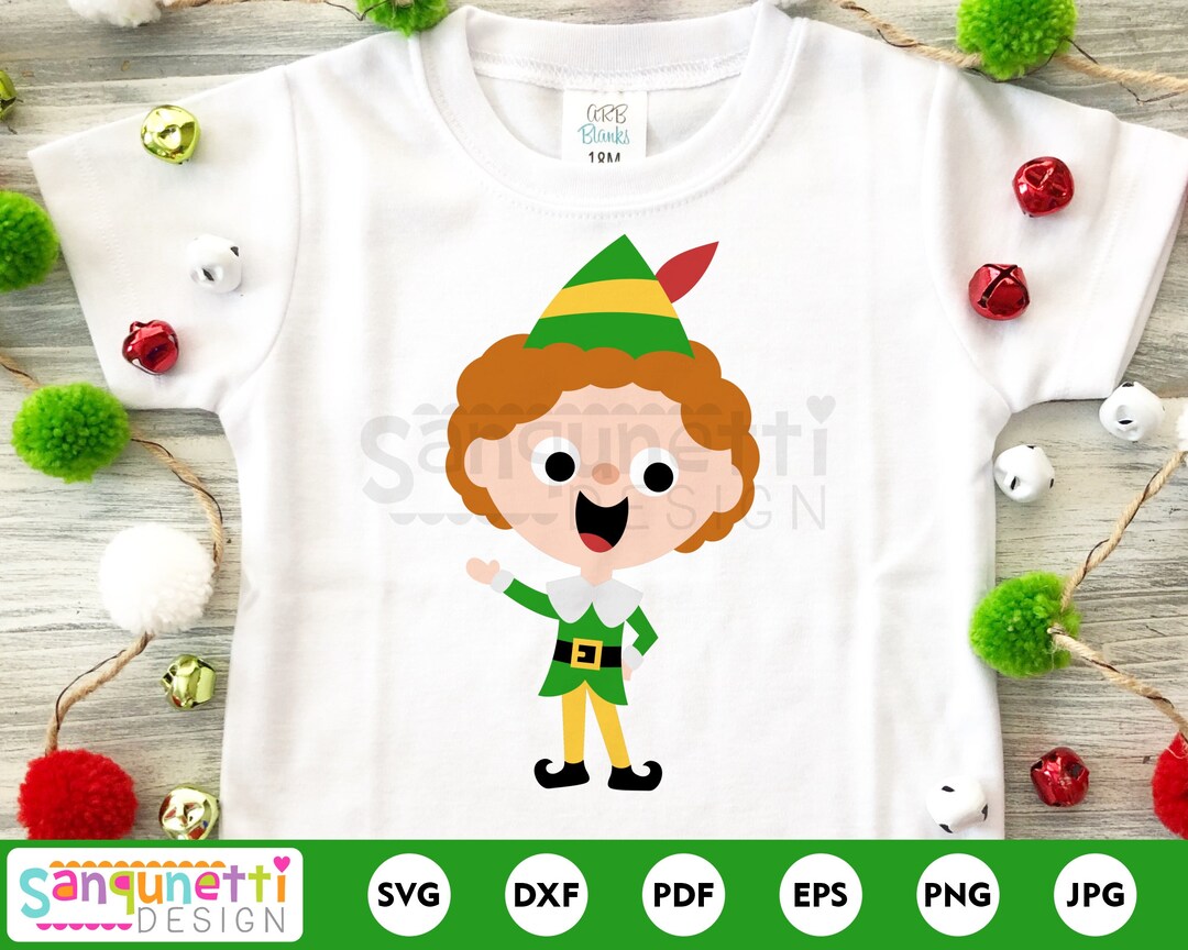 Buddy Elf Christmas Svg, Cutting File for Silhouette and Cricut - Etsy