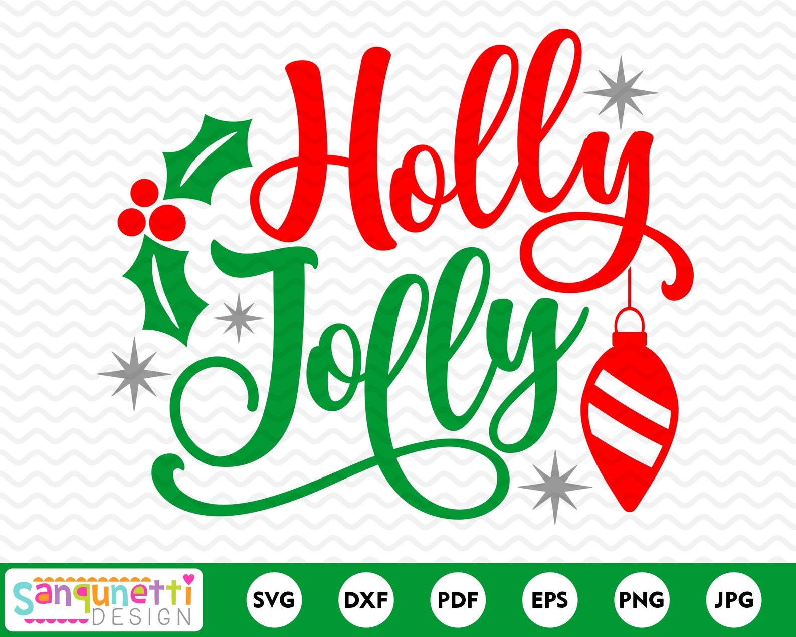 Holly Jolly Christmas SVG Holiday Song Svg Christmas Cut | Etsy
